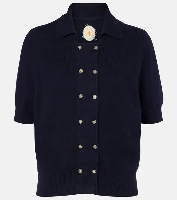 Jardin Des Orangers Cotton And Cashmere Polo Shirt - Blue