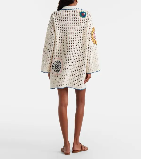 ALEMAIS Elma Crochet Embroidered Cotton Kaftan