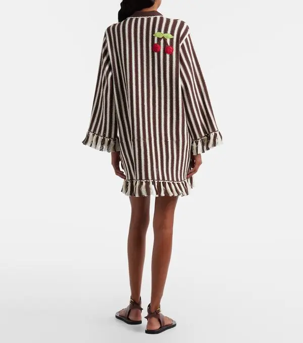 ALEMAIS Alémais Sundae Crochet Embroidered Cotton Kaftan