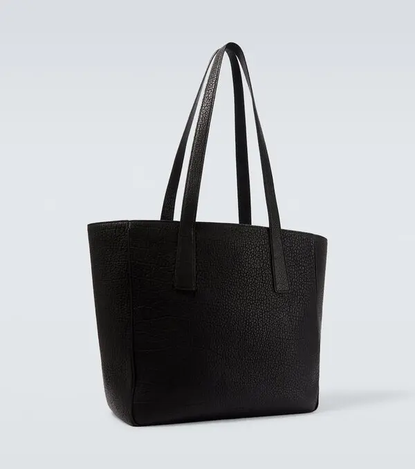 THE ROW Hector Leather Tote - Black