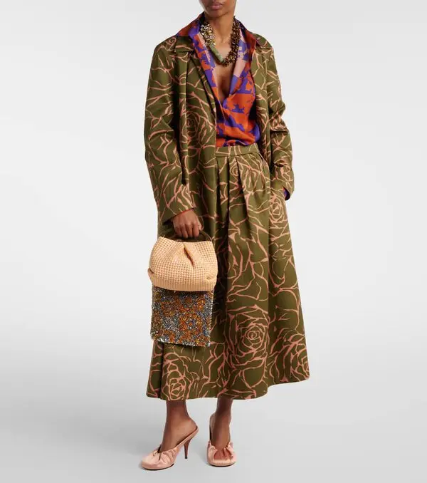 Dries Van Noten Woven Raffia-effect Top-handle Bag