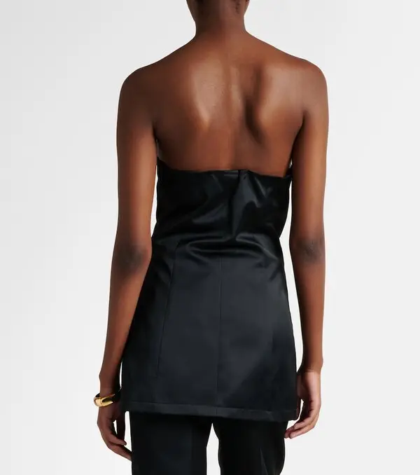THE FRANKIE SHOP Luma Satin Top - Black