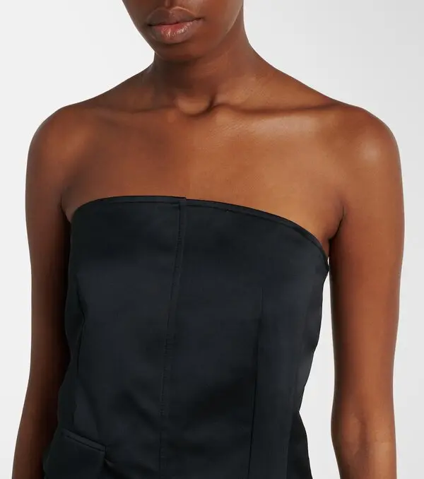 THE FRANKIE SHOP Luma Satin Top - Black