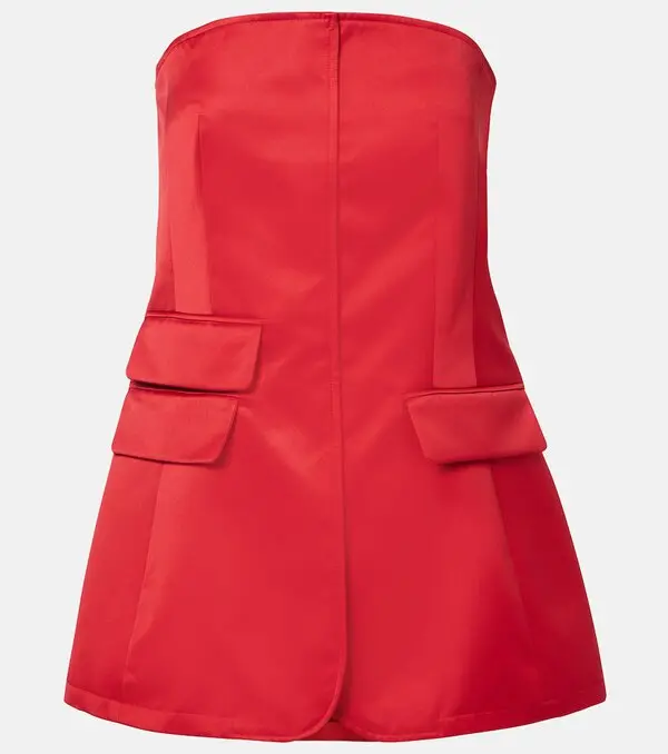 THE FRANKIE SHOP Luma Satin Top - Red