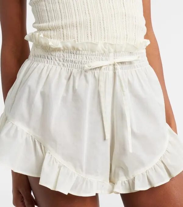 MONTCE Ruffled Cotton Shorts