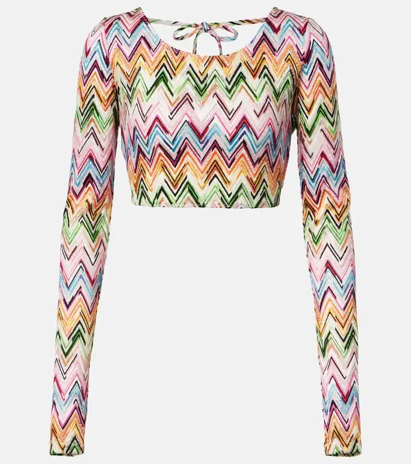 Missoni Zigzag Crop Top - Multicoloured