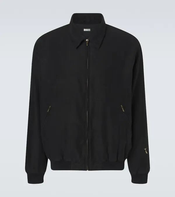 A.PRESSE Cotton And Silk Blend Zip-up Jacket