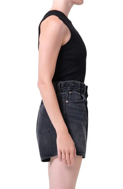 AGOLDE Leigh Rib Racerback Tank - Black
