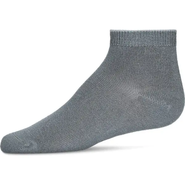 MEMOI Basic Ankle Socks - Blue Fog