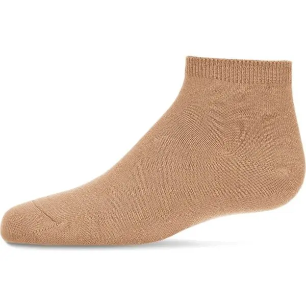MEMOI Basic Ankle Socks - Camel