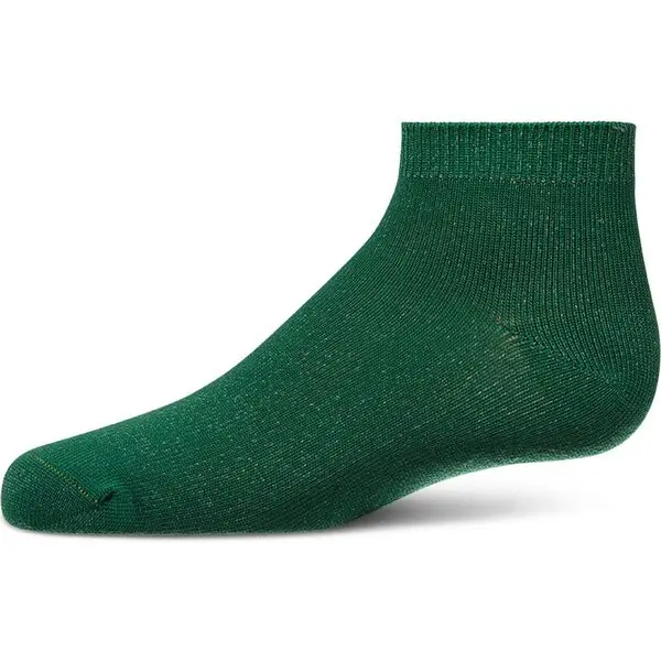 MEMOI Basic Ankle Socks - Emerald Green
