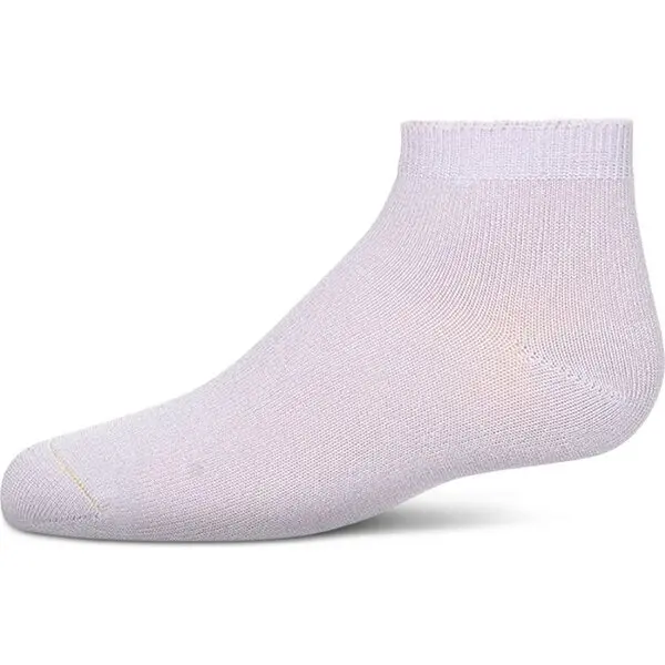 MEMOI Basic Silky-soft Gauge Ankle Socks - Lilac