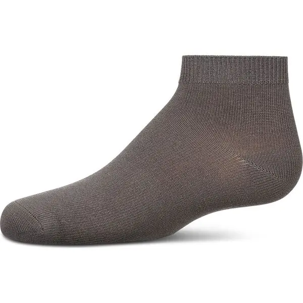 MEMOI Basic Ankle Socks - Steel Gray