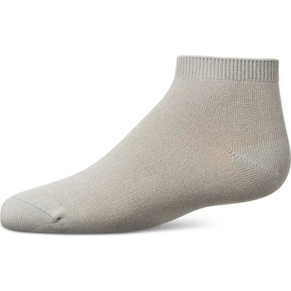 MEMOI Basic Silky-soft Gauge Ankle Socks - Stone