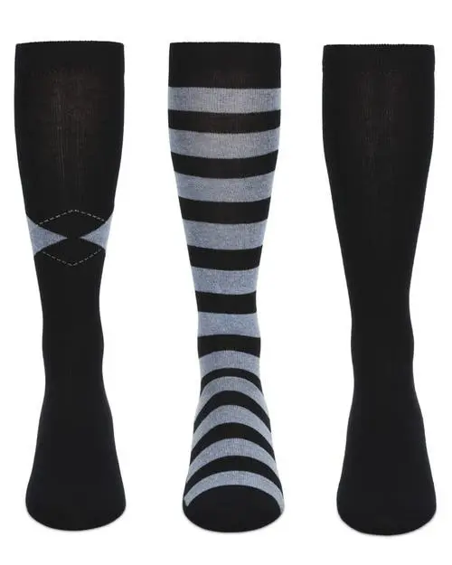 MEMOI 3-pair Pack Knee High Socks