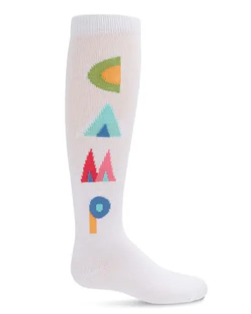 MEMOI Camp Rules Knee High Socks