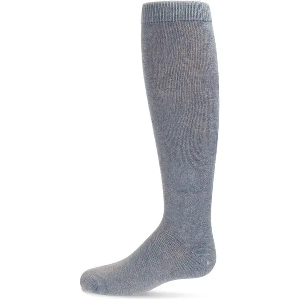 MEMOI Acid Wash Knee High Socks - Blue