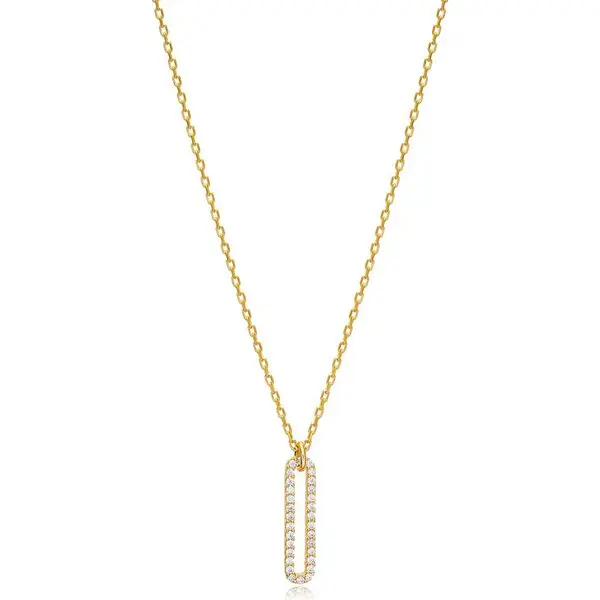 MAZIN JEWELS Linea Necklace - Yellow Gold
