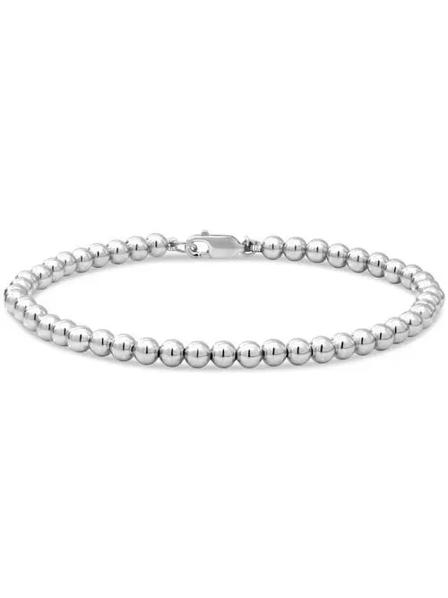 DEVATA 4mm Beaded Ball Chain Bracelet