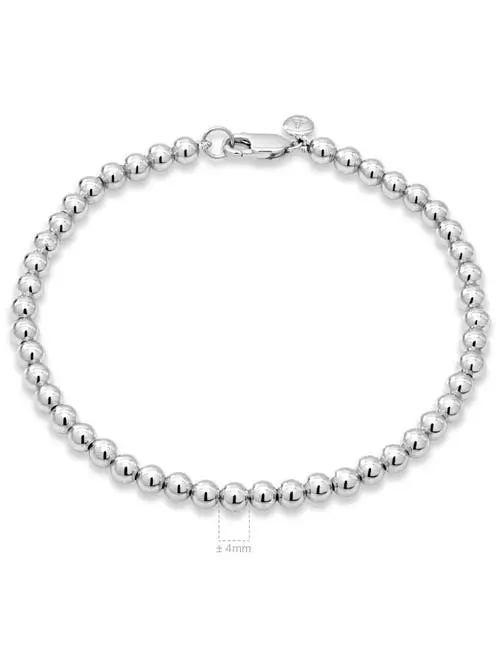 DEVATA 4mm Beaded Ball Chain Bracelet