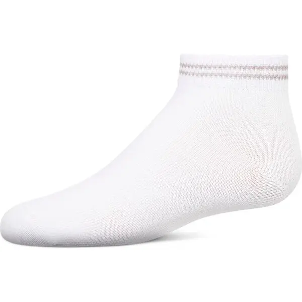 MEMOI Ziggy Double Ring Anklet Sock - Tan