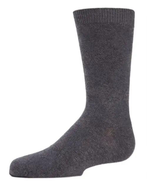 MEMOI Argyle Crew Socks - Gray
