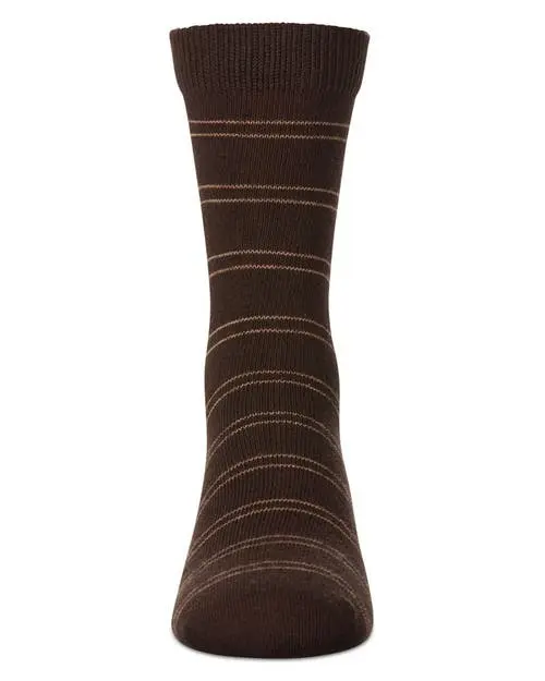 MEMOI Double Lined Dress Socks - Brown
