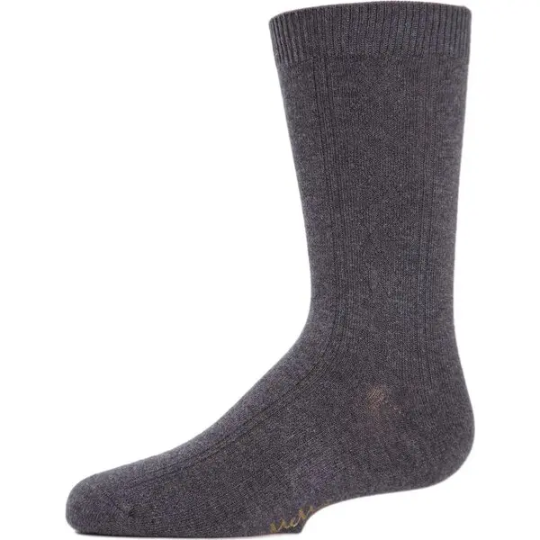MEMOI Argyle All Over Crew Socks - Gray