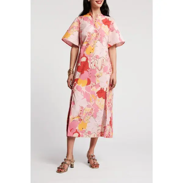 FRANCES VALENTINE Lori Maxi Dress - Pink/multi