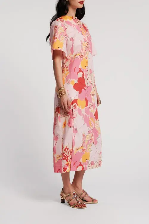 FRANCES VALENTINE Lori Maxi Dress - Pink/multi