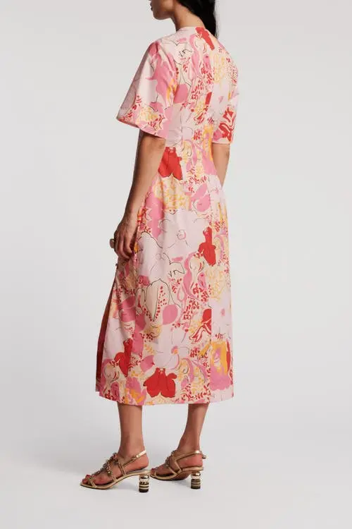 FRANCES VALENTINE Lori Maxi Dress - Pink/multi
