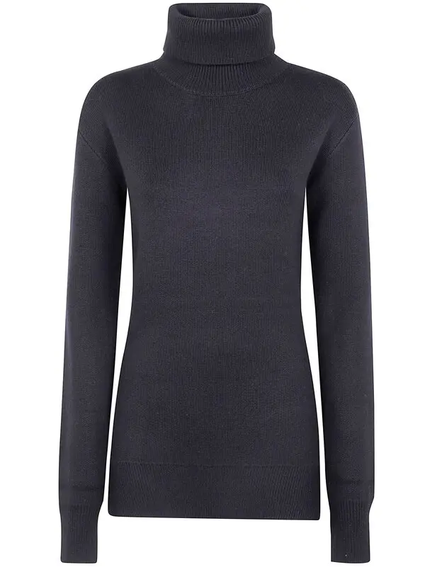 TOTEME Cashmere Merinos Highneck Double Knit - Black