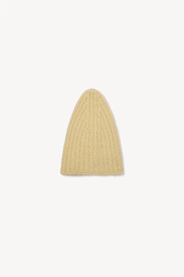 THE ROW Marly Cashmere Beanie - Yellow