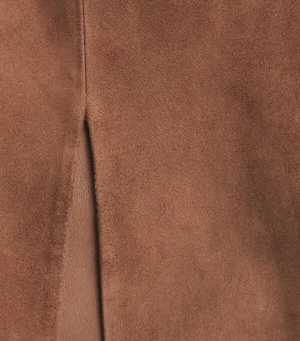 Theory Lambskin Suede Slim Trousers