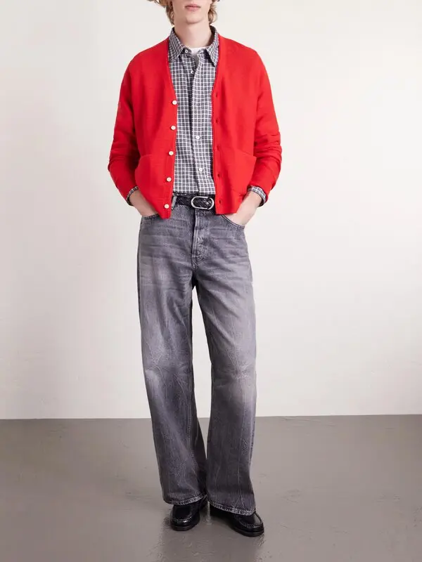 Visvim Selmer Wool Cardigan - Red
