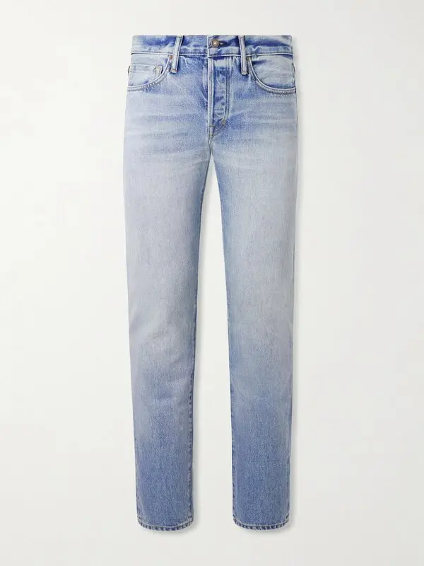 TOM FORD Slim-fit Selvedge Jeans - Blue