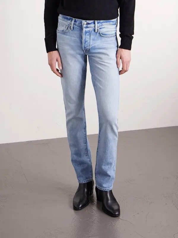 TOM FORD Slim-fit Selvedge Jeans - Blue