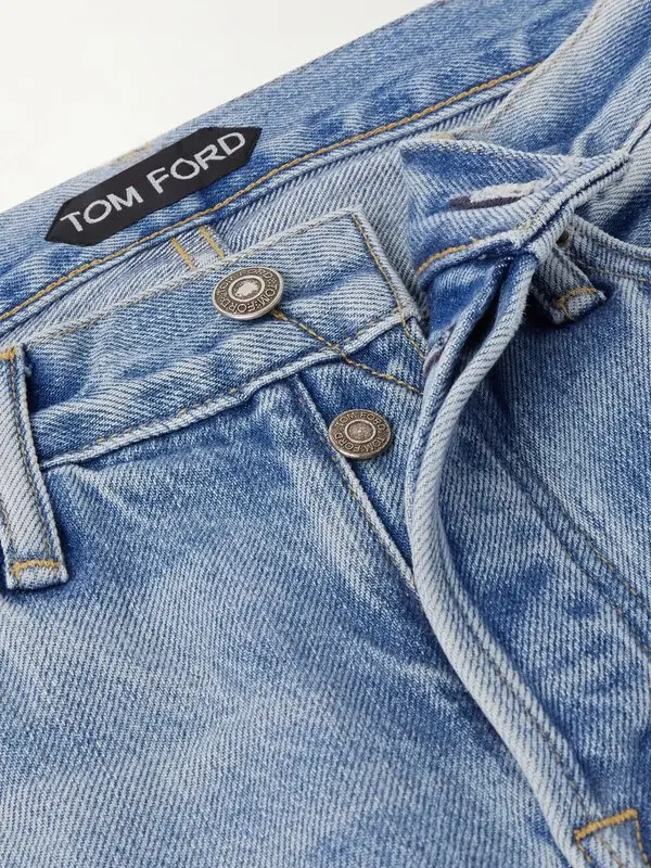 TOM FORD Slim-fit Selvedge Jeans - Blue