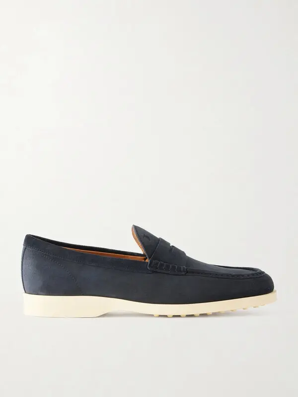 TOD'S Elisir Suede Loafers - Blue