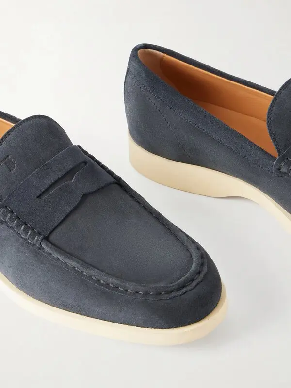 TOD'S Elisir Suede Loafers - Blue