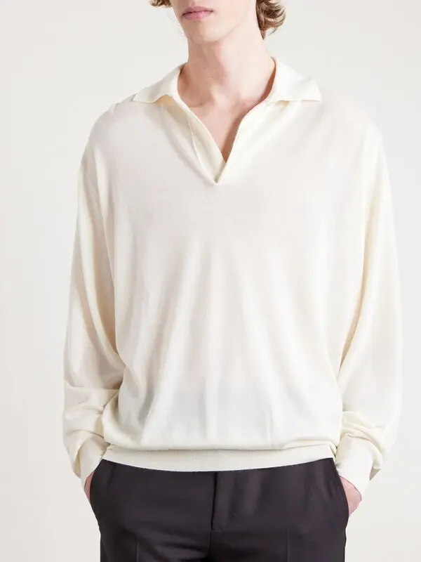 TOM FORD Cashmere Polo Shirt - White