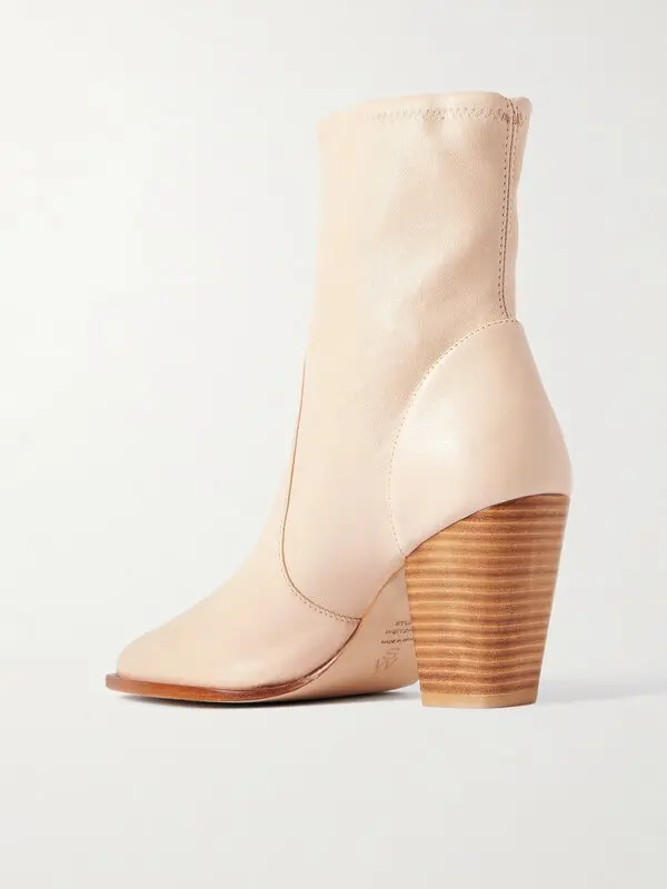STUART WEITZMAN Jolene Leather Ankle Boots - Neutrals