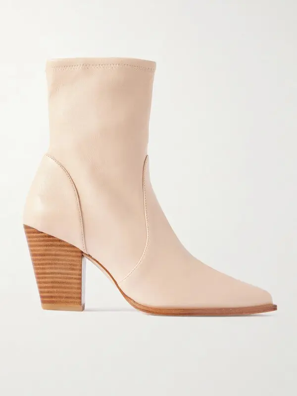 STUART WEITZMAN Jolene Leather Ankle Boots - Neutrals