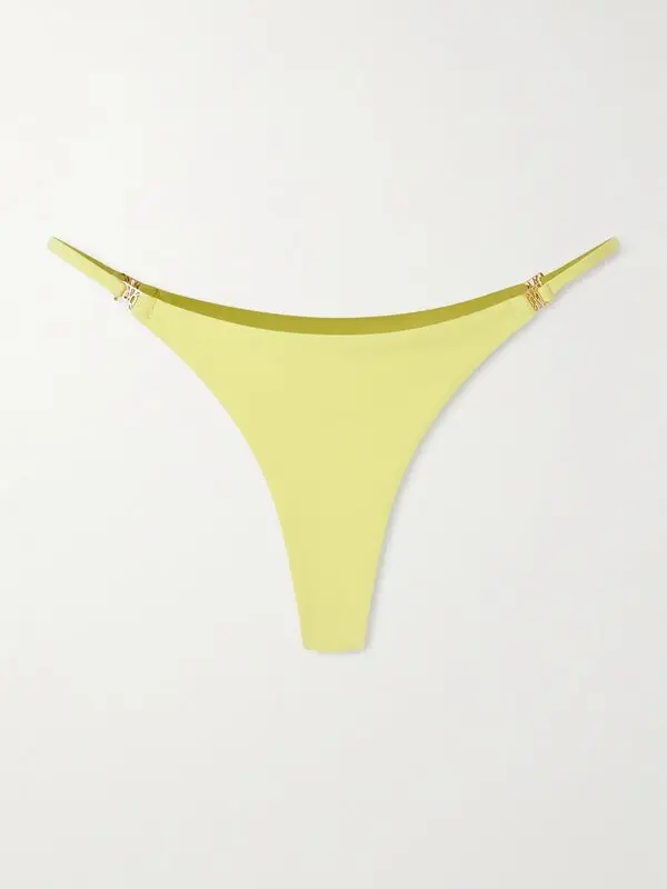 Kiki De Montparnasse Coeur Bikini Briefs - Yellow