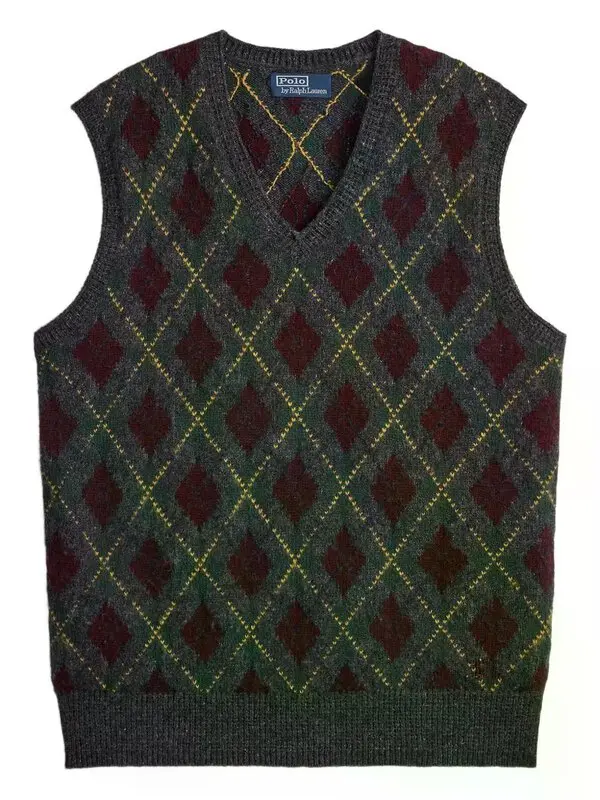 Polo Ralph Lauren Argyle Sleeveless Vest - Grey