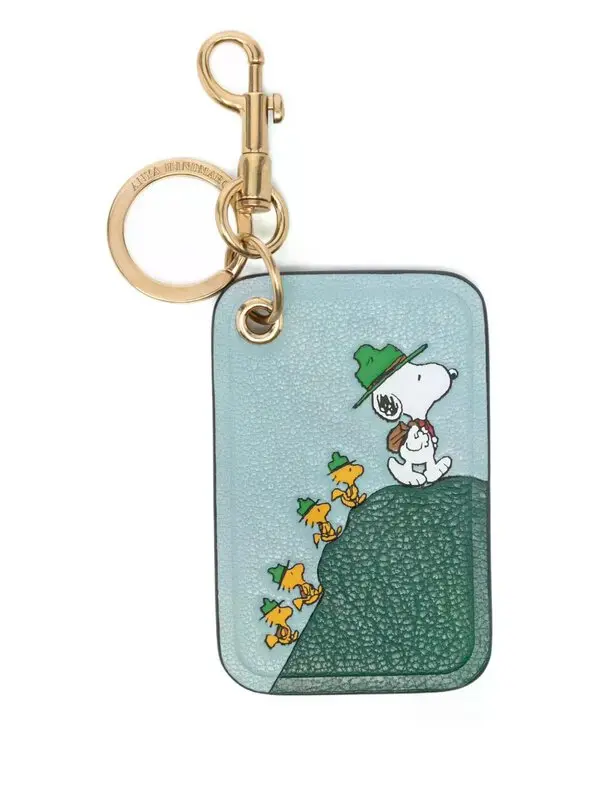 ANYA HINDMARCH X Peanuts Snoopy Key Ring - Blue