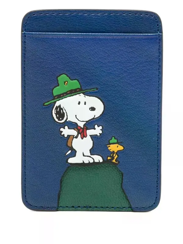 ANYA HINDMARCH X Peanuts Snoopy Cardholder - Blue