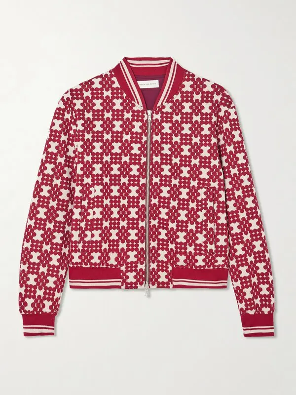 Dries Van Noten Jacquard-knit Track Jacket