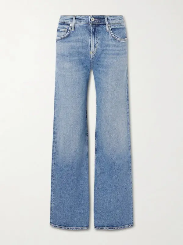 Citizens Of Humanity Nora Mid-rise Wide-leg Jeans - Blue