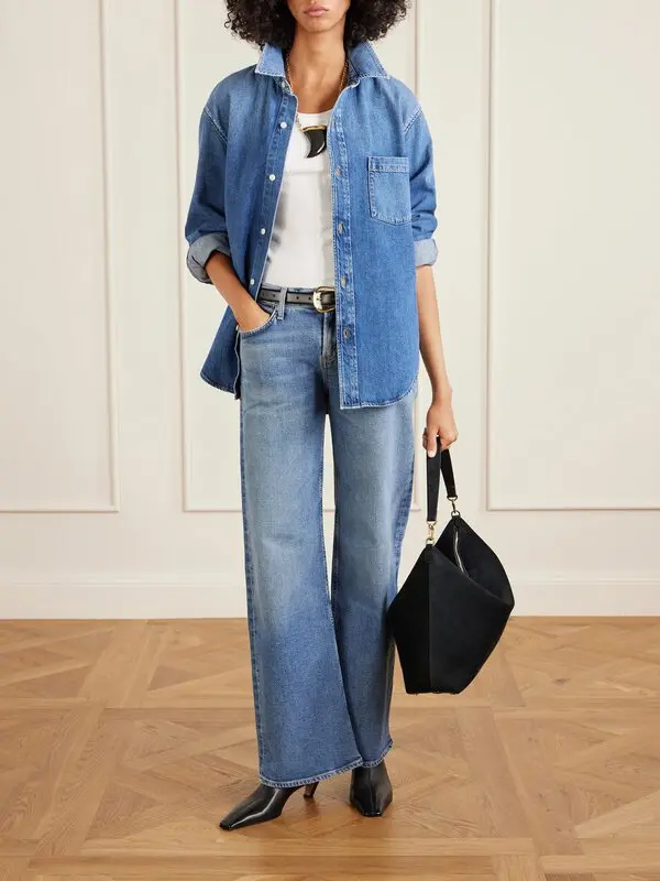 Citizens Of Humanity Nora Mid-rise Wide-leg Jeans - Blue